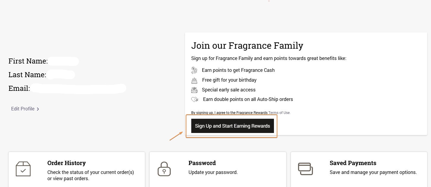How do I join the Fragrance Family Rewards Program?